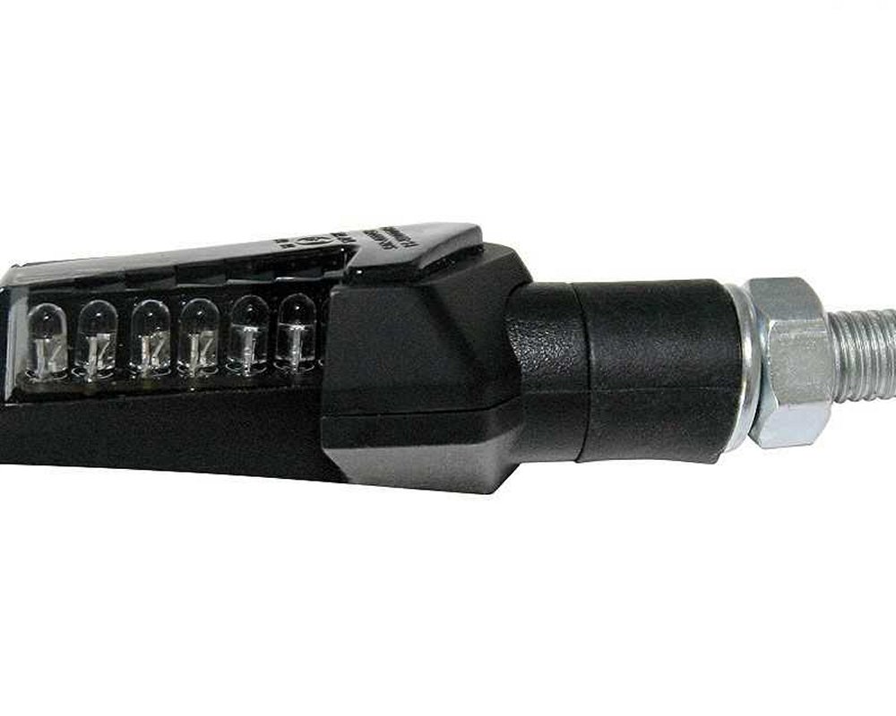 Blinker Shin YO STRADA - 7100590 - Paar LED,Motorrad, schwarz, M8