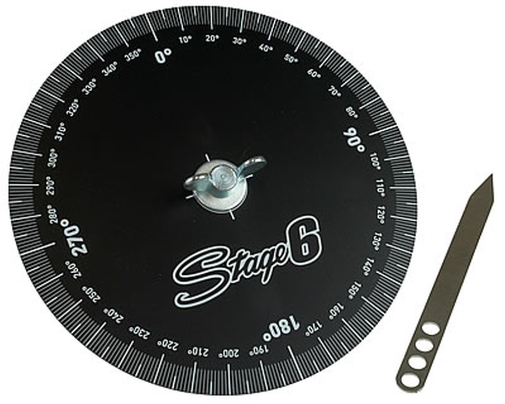 Gradscheibe Stage6 - S6-4000SC - schwarz eloxiert, inkl. Montagematerial
